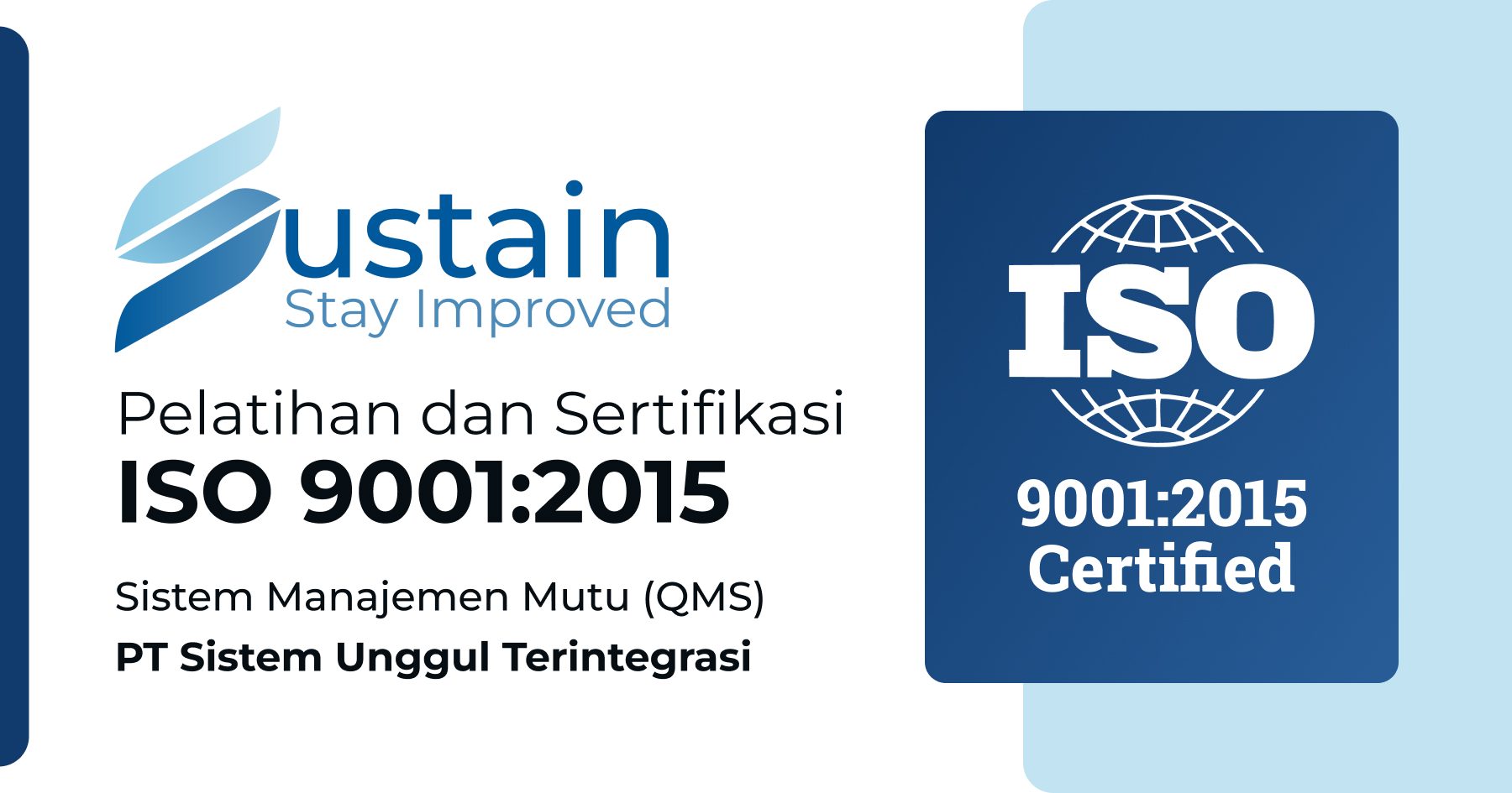 Layanan Pelatihan & Sertifikasi ISO 9001 Terbaik | Sustain